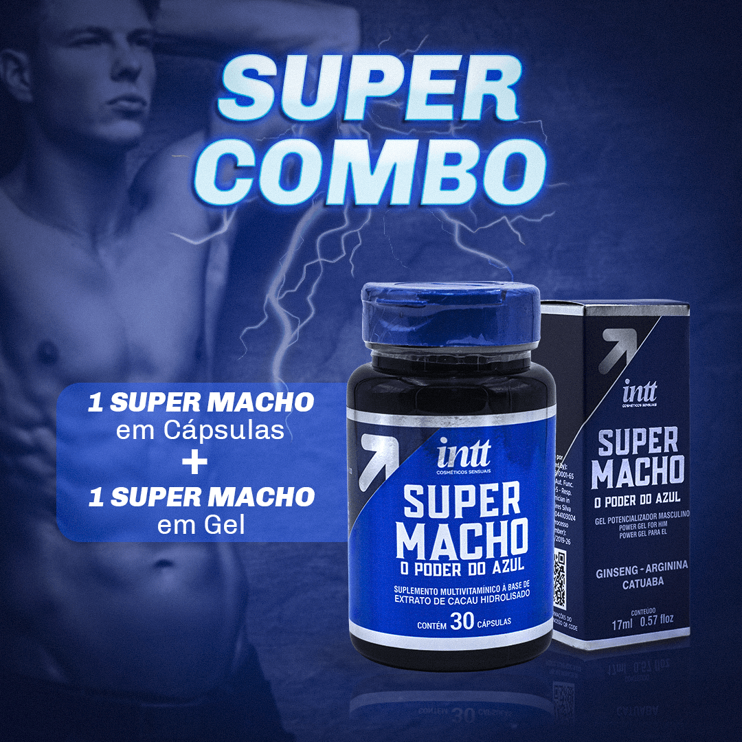 Kit Super Macho Intt - O poder do azul